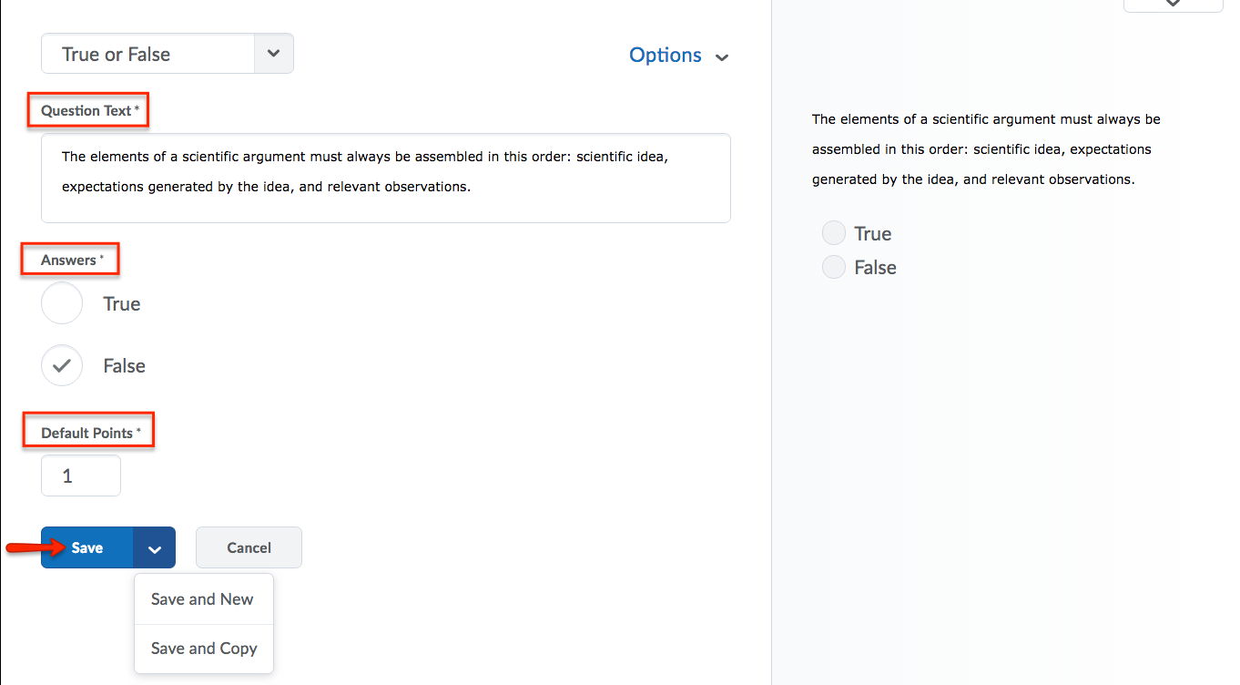 Question Library | Quizzes | Assessments | eLC Help Question Library | Quizzes | Assessments | eLC Help