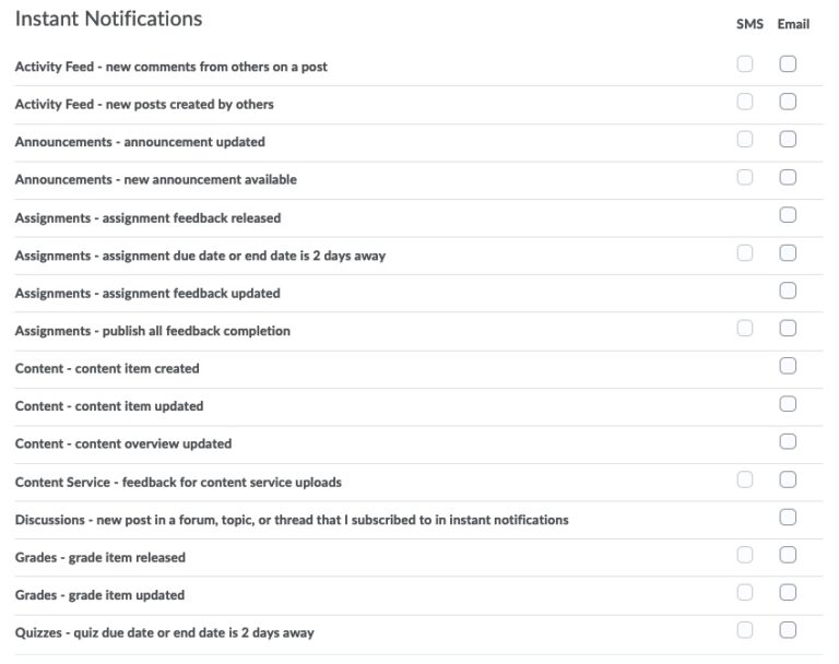 Notifications - eLearning Commons