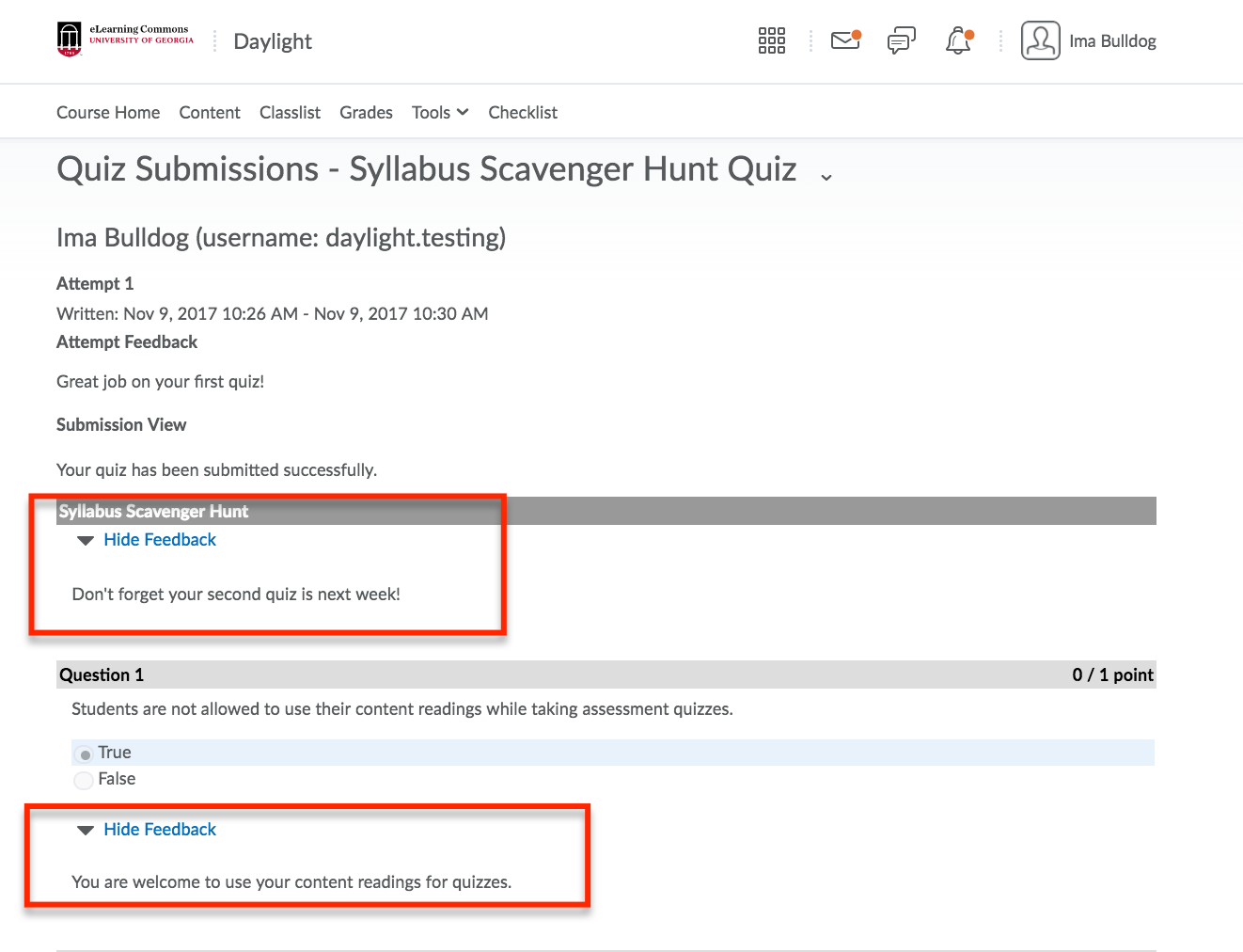 Quizzes for Students - eLearning Commons
